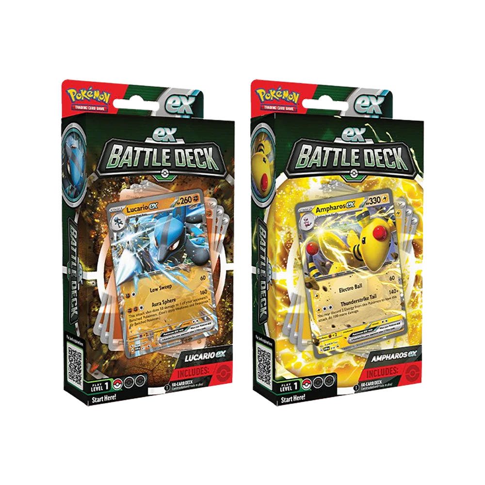 Pokemon TCG - Ampharos/Lucario Ex Battle Deck – GoGoKids Toy Shop – Buy ...