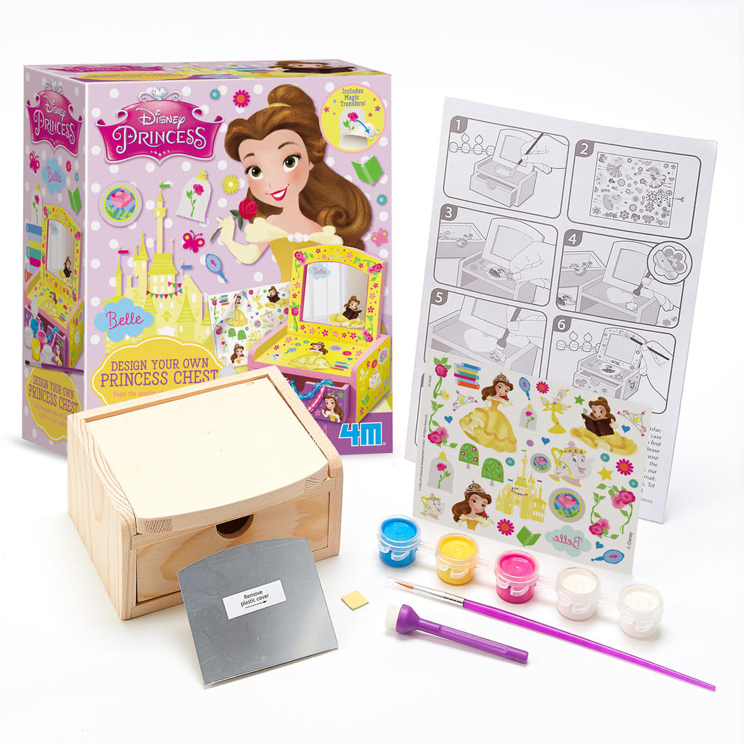 4M Disney Princess Design Your Own Chest - Belle – GoGoKids Toy Shop ...
