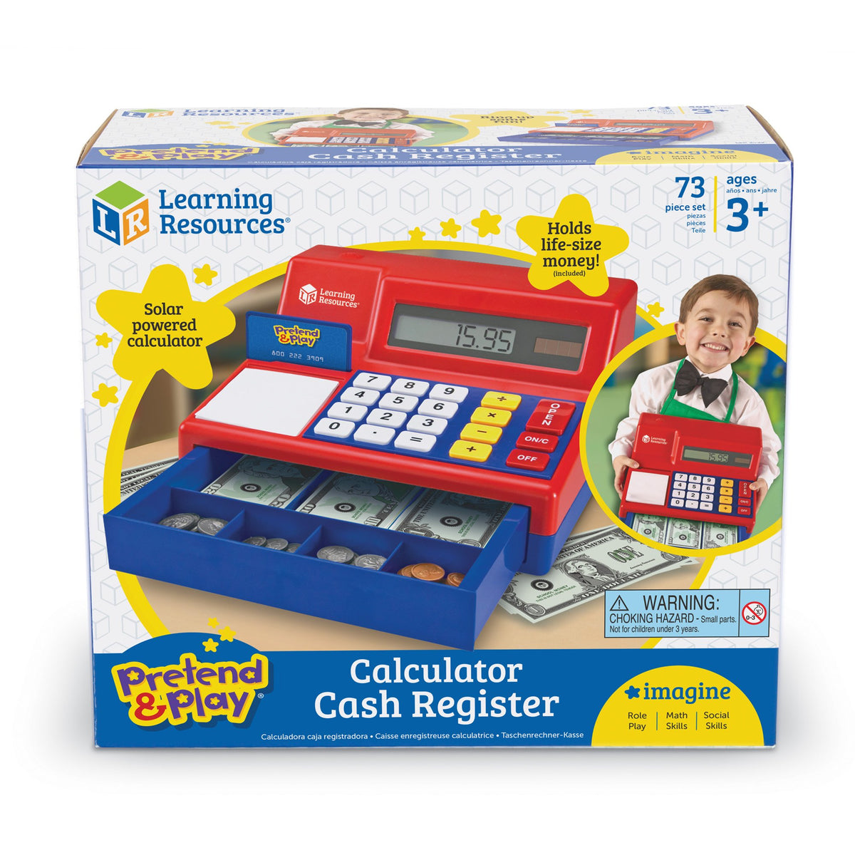 Pretend & Play Calculator Cash Register by Learning Resources ...