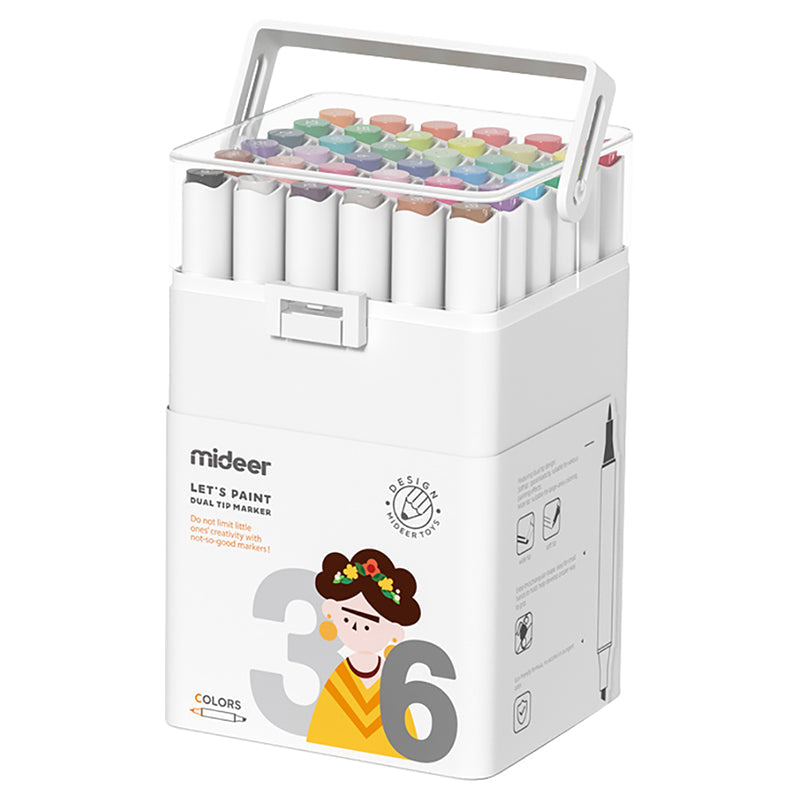 Mideer Dual Tip Markers -Pack of 36 – GoGoKids Toy Shop – Buy ...