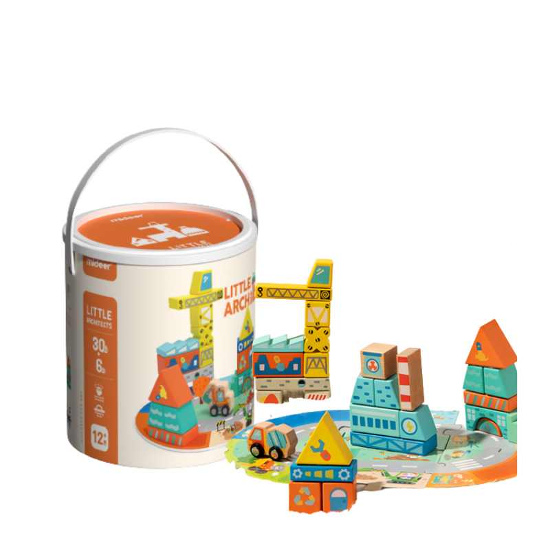Mideer Little Architect Wooden Blocks – GoGoKids Toy Shop – Buy Toys ...