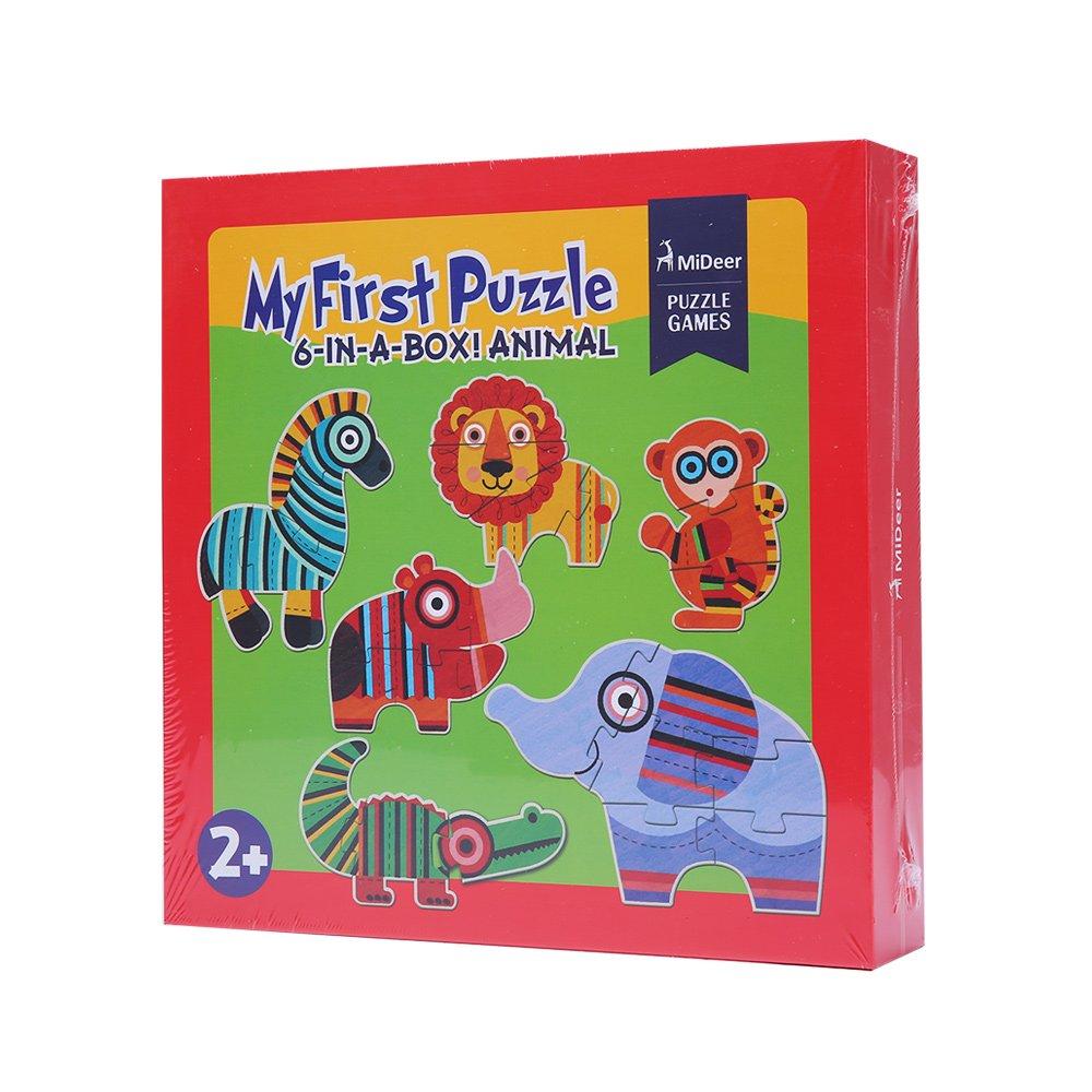 Mideer My First Puzzle 6-In-A-Box! Set of Animals – GoGoKids Toy Shop ...
