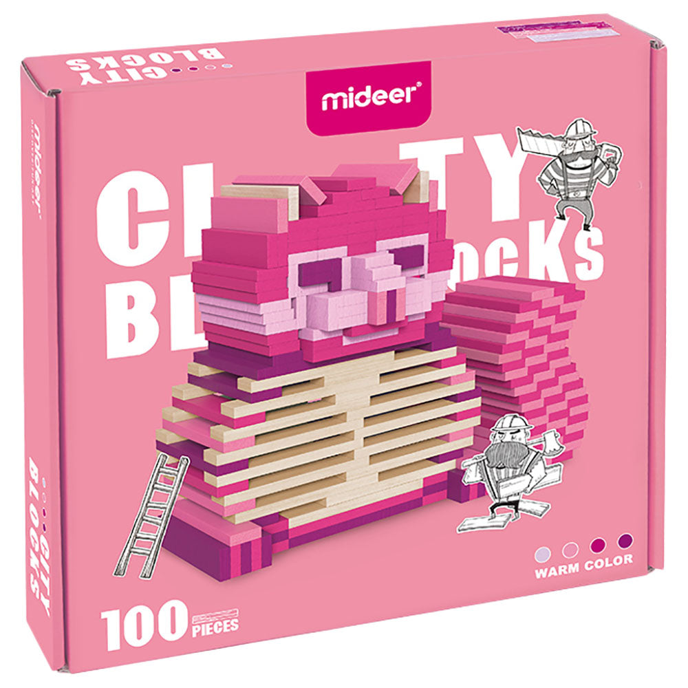 Mideer Wooden Blocks 100pc - Pink – GoGoKids Toy Shop – Buy Toys ...