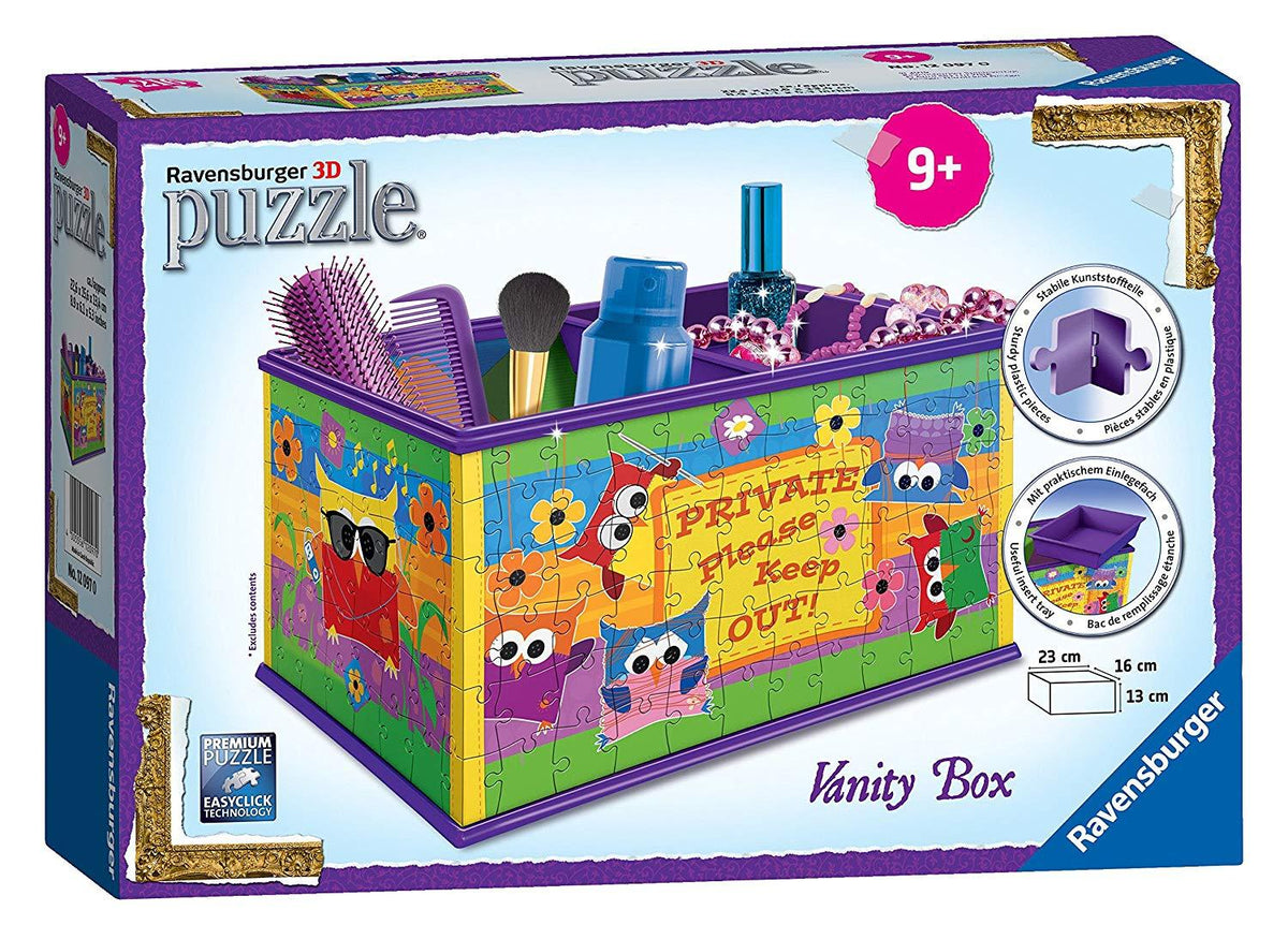 Ravensburger-Owls Storage Box 3D Puzzle (216pc) – GoGoKids Toy Shop ...