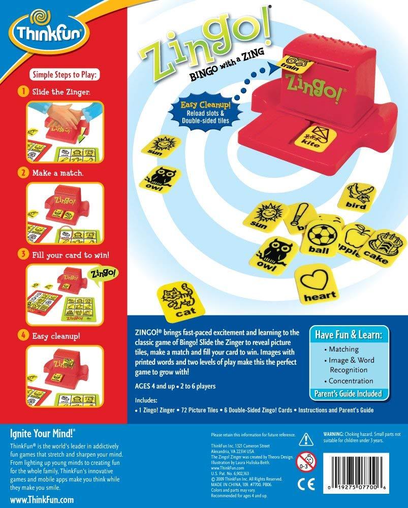 ThinkFun - Zingo! Game – GoGoKids Toy Shop – Buy Toys | Books | Gifts ...